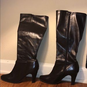 Laura Scott Shoes | Black Wedge Boots Nwt | Poshmark